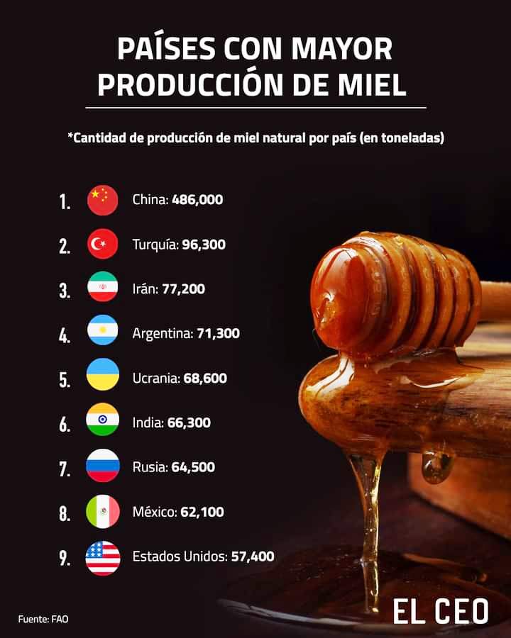paises con mas miel (region) foto unica - ColorMag
